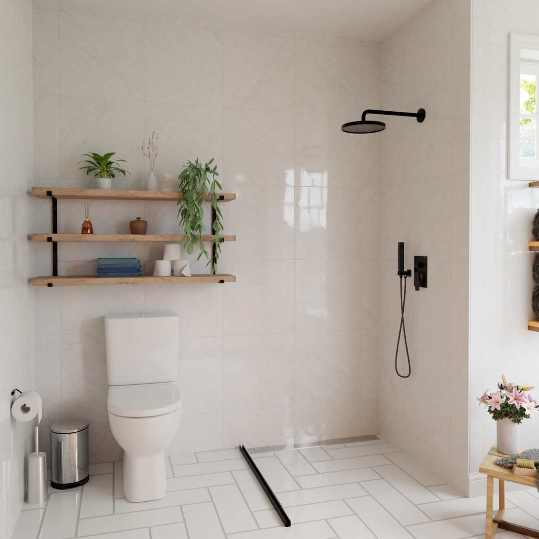 Triple Shelf Bracket 1” wide Steel – mkdesign